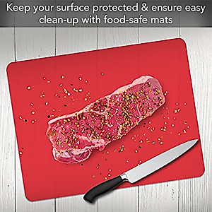 Counter Art Flexible Cutting Mats-Set of 4, Assorted Colors