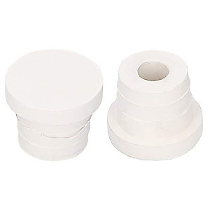 2Pcs Ladder Rubber Stopper Bumper,Replacement Safety Guard Swimming Pool Supplies,for Swimming Pool Ladders (White)