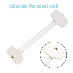 Child Safety Locks, Adjustable S Latches to Cabinets, Drawers, Cupboard, Oven, Fridge, Closet, Seat, Door, Window, No Tools or Drilling Required (Green)