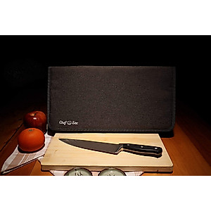 Chef Sac Chef Knife Folder Case Organizer Bag with 2-Pack Knife Guards (8.5") Included