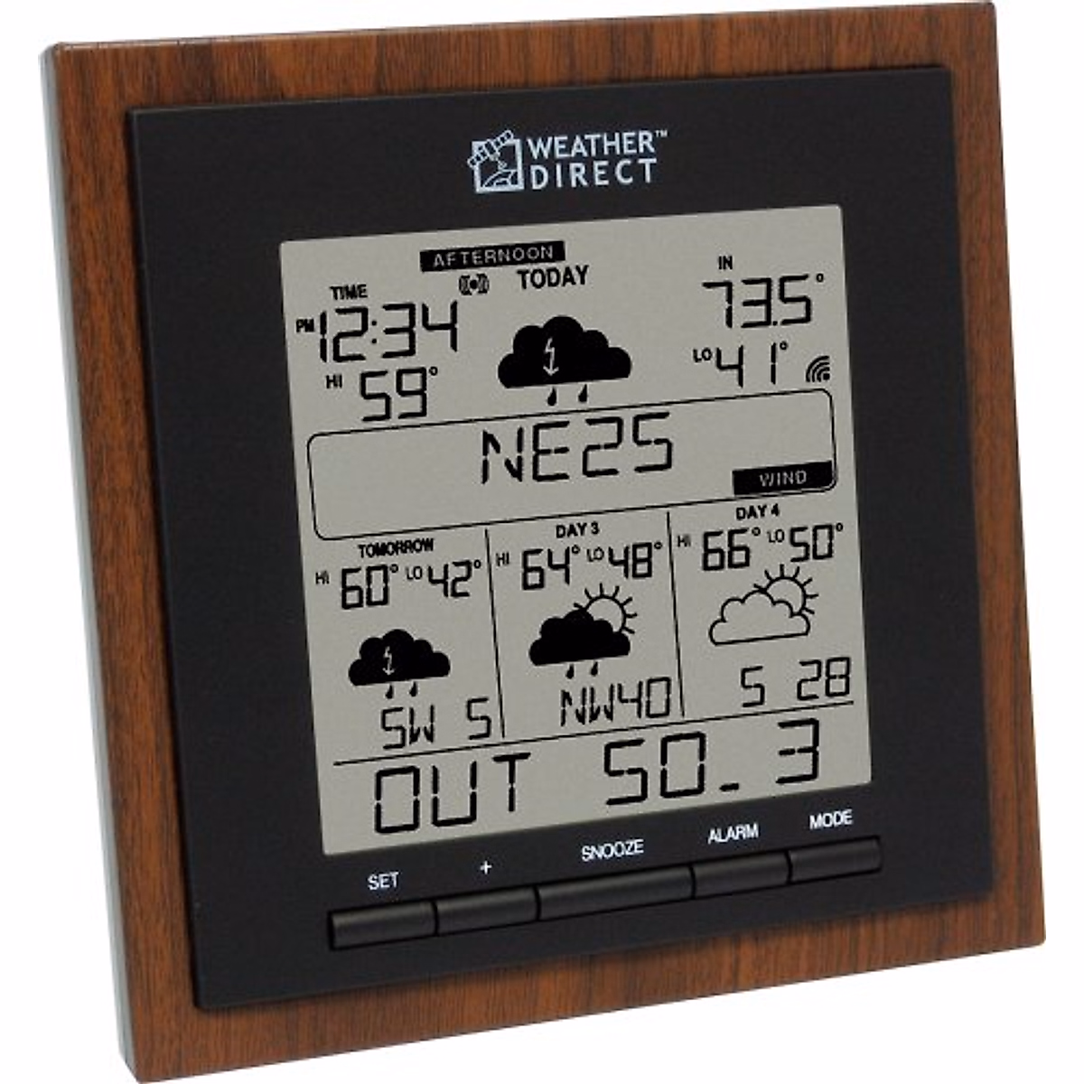 La Crosse Technology Weather Direct WD-3308U-WAL 4 Day Internet Powered Wireless Forecaster