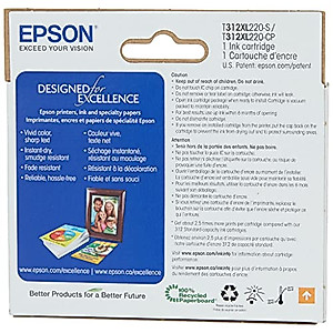 Epson T312XL320 Claria Photo HD Magenta High Capacity Cartridge Ink & T312XL220 Claria Photo HD Cyan High Capacity Cartridge Ink