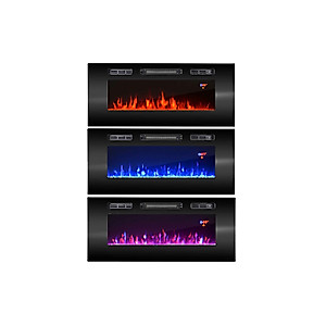 MEBLE FURNITURE & RUGS Boston 01 Electric Fireplace Modern 79" TV Stand