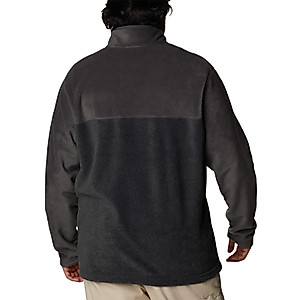 Columbia Men's Steens Mountain Half Snap, charcoal heather, shark, Large