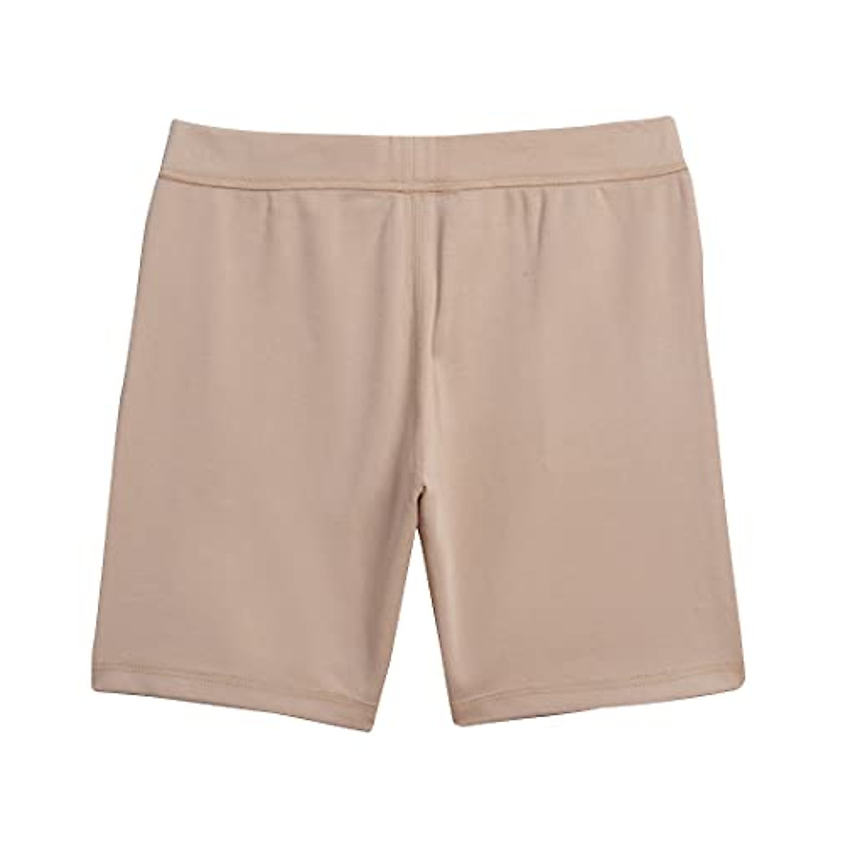 IZOD Girls' School Uniform Sensory-Friendly Soft Pull-on Short, Khaki, 7