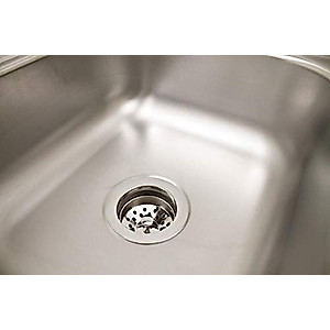 Plumb Pak PP20665 Plastic Fixed Post Style Kitchen Sink Strainer, Stainless Steel