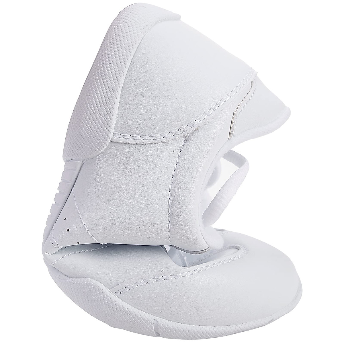 BAXINIER Youth Girls White Cheerleading Dancing Shoes Athletic Training Tennis Walking Breathable Competition Cheer Sneakers - White 13.5 Little Kid