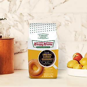 Krispy Kreme Doughnuts Original Glazed Donut Ground Coffee, Bagged 12oz