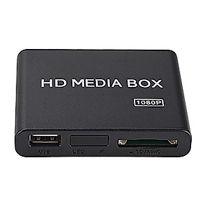 Socobeta 110-240V HDMI Media Player Mini 1080P Digital Player Box Support USB MP3 MMC SD MKV with Remote Control(US Plug)