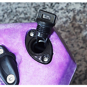 METER STAR 5pcs Universal Drain Plug Kit,Kayak Drain Plug Kit Thread Bung for Kayak Canoe Boat Set of 5 Drain Plug with 5 Rubber Gasket and 10 Screws