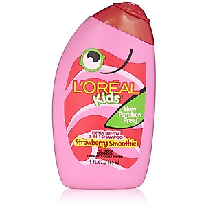 L'Oreal Kids Extra Gentle 2-in-1 Shampoo, Strawberry Smoothie, 9 fl. oz.