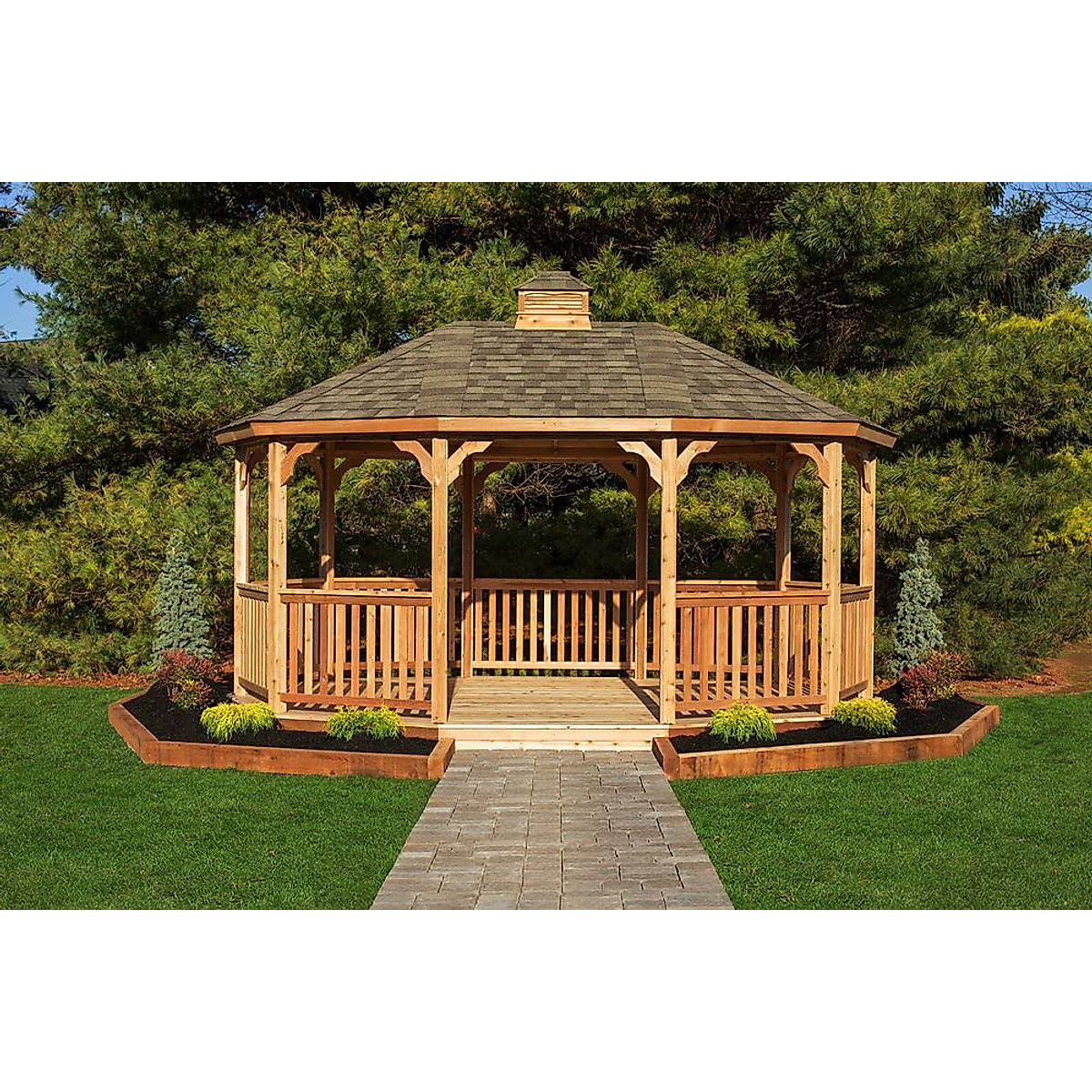 12x18 Oval Gazebo Kit (with Floor)