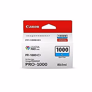 CanonInk Lucia PRO PFI-1000 Cyan Individual Ink Tank