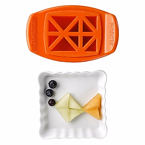 FunBites Food Cutter for Kids, Orange Triangles