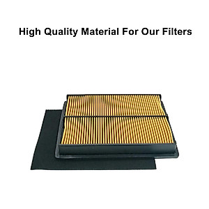 MOWFILL 17210-ZJ1-842 Air Filter with 17218-ZJ1-840 Pre Filter Replace for Honda 17210-ZJ1-841 17211-ZJ1-840 Fits Honda GX610 GX620 GX670 18HP 20HP 24HP GX610K1 GX610U1 GX620K1 GX620U1 GX670 GX670U