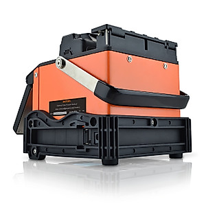 SKYSHL Fusion Splicer With 8PCS Electrodes Fiber Cleaver Tool Kit Automatic Focus SM MM DS NZDS Core Alignment Optical Fiber Splicing Welding Machine (SS413F-411)