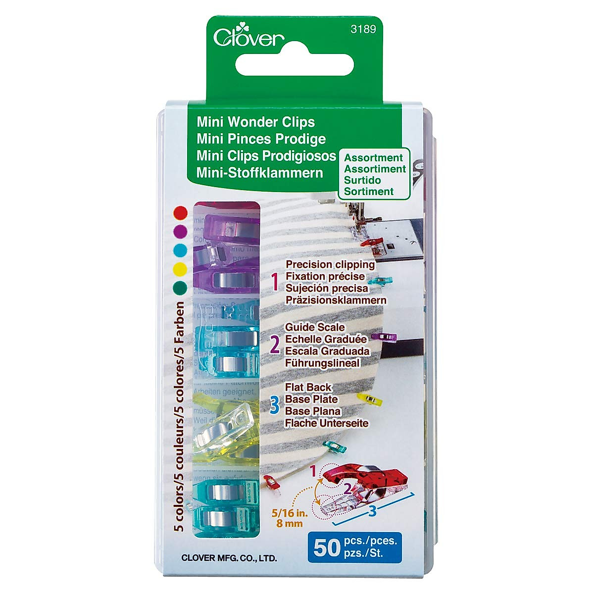 Clover Mini Wonder Clips (Assorted/50 pcs.)