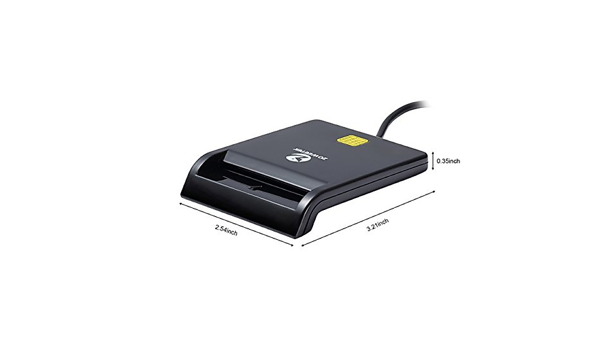 ZOWEETEK Military CAC Card Reader - Secure Smart Card Access