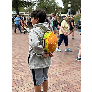 Burger Bag - Spacious Soft Plush Backpack with Adjustable Straps, for Travel and more (12x12 inch)