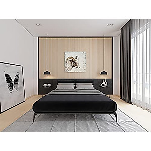 YHSKY ARTS Rustic Animal Canvas Wall Art with Textured Modern Sheep Paintings Contemporary Animal Pictures Square Artwork for Farmhouse Living Room Bedroom Bathroom Decor