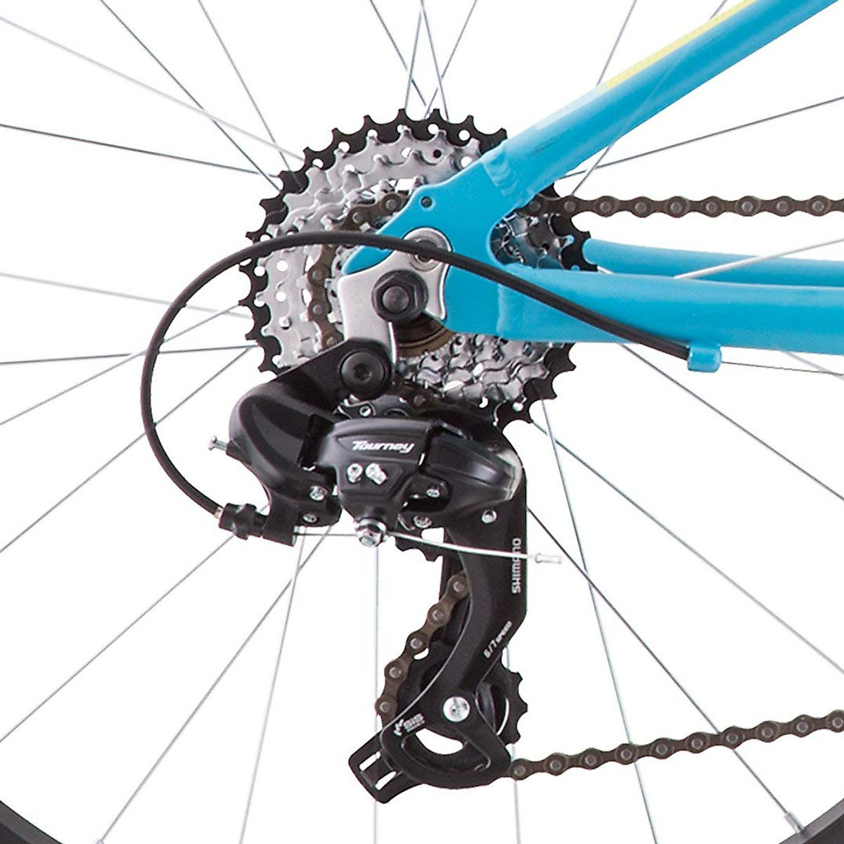 Raleigh Bikes Cadent 24 Kids Flat Bar Road Bike for Boys Youth 8-12 Years Old, Blue