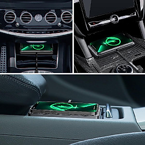 Wireless Charger,LOOSAU Wireless car Charger Charging pad 15w Non Slip FastCharger for car Wireless Phone Charger for Android for iPhone 11/12/13/14/15 Pro Max Xs,Samsung Galaxy S20, S10+ Note 9，LG