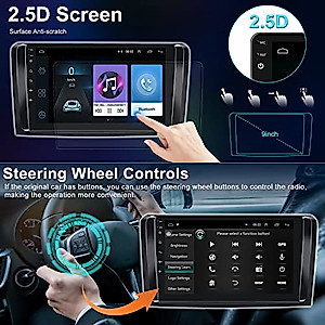 Android 9 Car Radio Stereo for Mercedes Benz W164 X164 ML350 ML500 ML280 GL320 GL350 GL450 2005-2011,Car Multimedia Player FM/RDS Mirror Link/WiFi/GPS