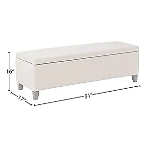 Christopher Knight Home Glouser Fabric Storage Ottoman, Sand
