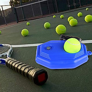 Toxz Tennis Singles Training Rebound Ball Baseboard Practice Tool Exercise Self-Study,Tennis Ball Training Baseboard and Ball,Anti-Slip,Durable Plastic