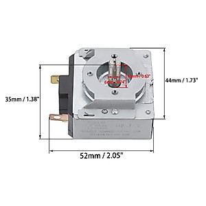 uxcell Time Controller Timer Switch 60 Minutes 60M Round Shaft Replacement Timer for Electronic Microwave Oven Cooker 1PCS