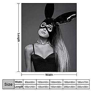 Star Singer Flannel Throw Blanket Resistance to Contraction Cozy Soft for Office Cinema and Picnic 40''×50''