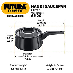 Futura L42 Saucepan, Small, Black