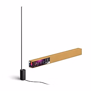 Philips Hue Gradient Signe Floor Lamp, Compatible with Alexa, Apple HomeKit and Google Assistant, Black