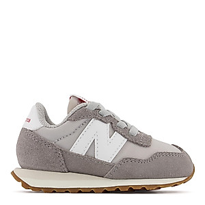 New Balance Kids 237 Bungee Sneaker, MARBLEHEAD/MOONBEAM, 2 M Little Kid (4-8 Years)