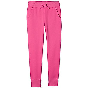 Amazon Essentials Girls' Sweatpants, Pink, X-Small