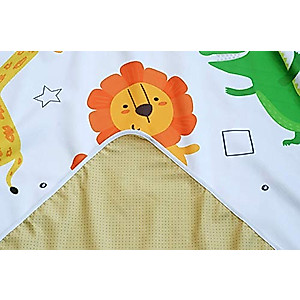 Waterproof Floor Splat Mat for Under High Chair| 51" Splash Mat Under High Chair/Under High Chair Mat |Splash Mat Highchair, High Chair Mats for Dropping Food, Food Floor Mat for Kids