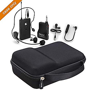 Aproca Hard Storage Travel Case Bag Fit Fifine K037B Wireless Microphone System