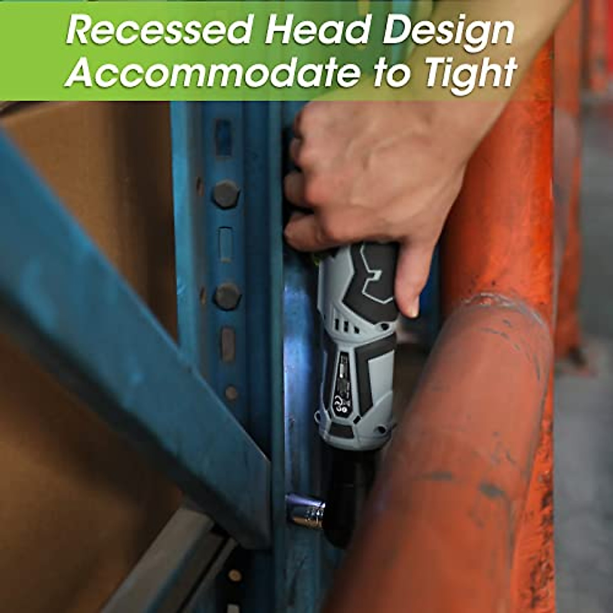 WORKPRO Cordless Electric Ratchet Wrench, 3/8" 12V 40 Ft-lbs Power Ratchet Wrench Kit with 9-Piece Socket Accessory Set, 2-Pack 2.0Ah Lithium-Ion Batteries…