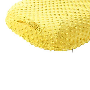 Removable Slipcover for Newborn Lounger, Super Soft Premium Minky Baby Lounger Cover Fit for 29 x 17 x 4 inches Infant Padded Lounger, Ultra Comfortable, Safe for Babies (Yellow)