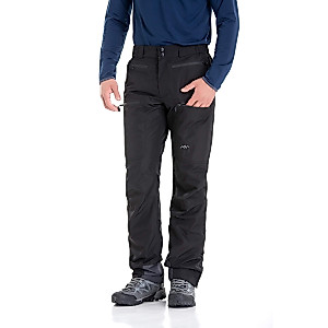 TRAILSIDE SUPPLY CO. Mens-Ski-Snow-Snowboard-Pants, Wind/Waterproof, Insulated, S, Black