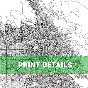 Dear Mapper SanJose United States View Abstract Road Modern Map Art Minimalist Painting Black and White Canvas Line Art Print Poster Art Print Poster Home Decor (Set of 3 Unframed) (12x16inch)