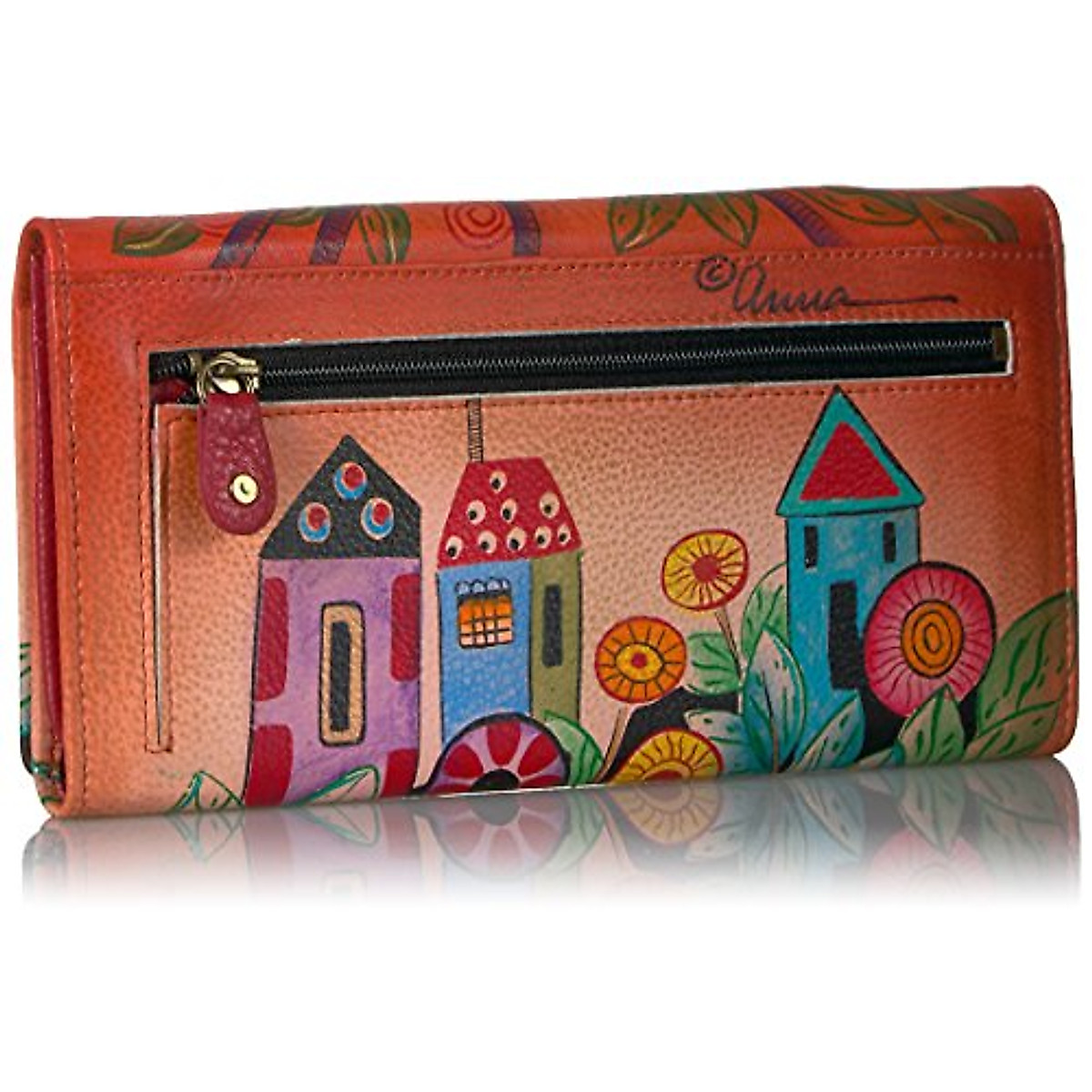 Anna by Anuschka womens 1860 Wallet, Village of Dreams, 4 x 7.5 US