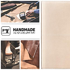 Toplive Padfolio 3 Ring Binder (1'' Round Ring) Business Portfolio Folder for Interview, Conference and Presentation, Gold