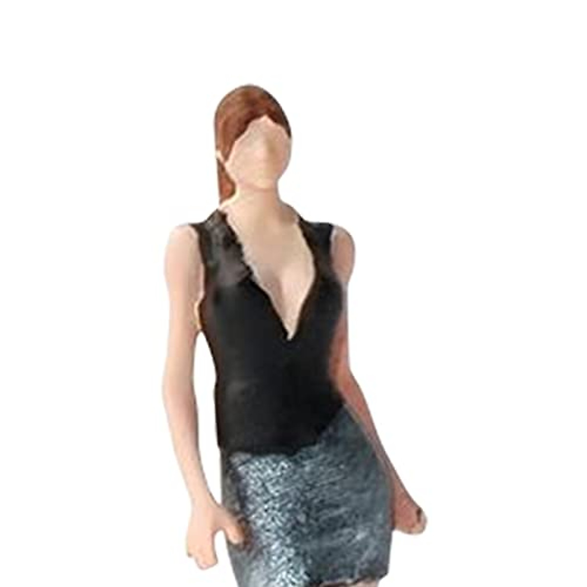 TOOYFUL Hand Painted 1/64 Women Figures Miniature Movie Props Diorama Scenery Desktop Ornament Micro Landscape Train Railway S Scale Decoration