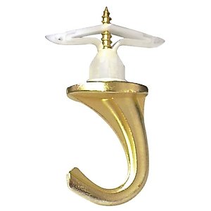 The Hillman Group 122408 Large Brass Versa Hook, 1-Pack