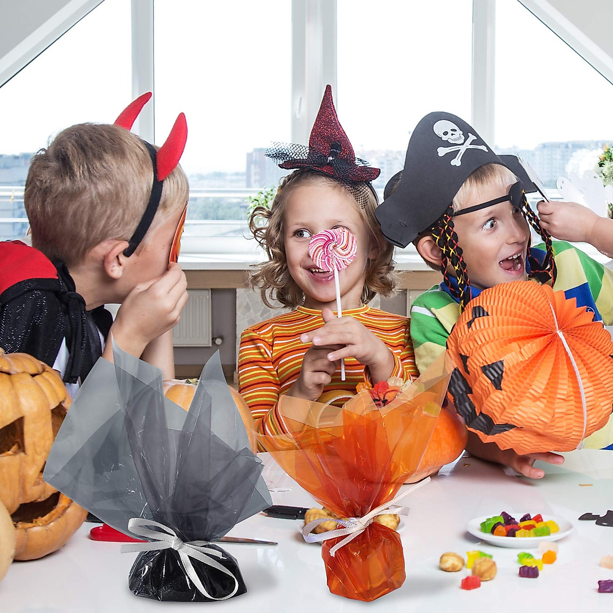 Morepack Cellophane Wrap Roll, Width16 in x 100 Ft Plastic Gift Basket Wrap,Clear Wrapping Paper