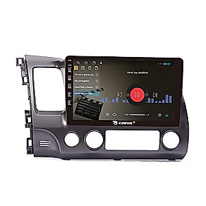 KUNFINE Android Radio CarPlay &Android Auto Autoradio Car Navigation Stereo Multimedia Player GPS Touchscreen RDS DSP BT WiFi Headunit Replacement for Honda Civic 2004-2011, if Applicable
