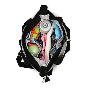 Compact Mommy Tote Bag - Best Designer Ladies Handbag for Toddlers (Also Fits Baby Diapers)