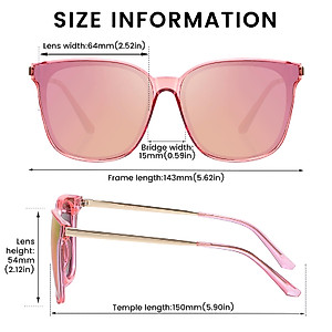 DUCO Retro Round Sunglasses for Women Vintage Polarized Woman Shades Lightweight PC Frame UV400 Protection Sun Glasses W016