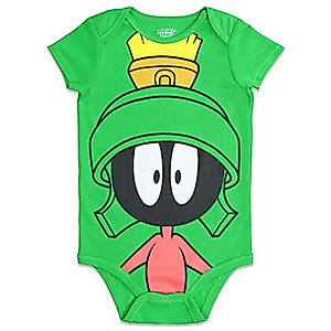 WARNER BROS LOONEY TUNES Buggs Bunny Marvin the Martian Daffy Duck Newborn Baby Boys 5 Pack Bodysuits Multi 3-6 Months